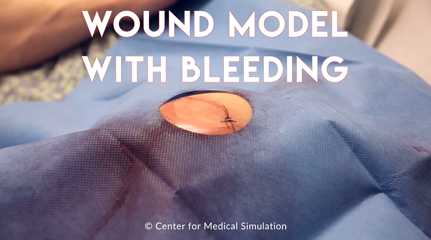 Wound Model with Bleeding | Center for Medical Simulation